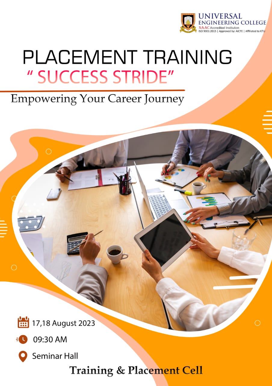 Placement Training “SUCCESS STRIDE” - Universal Engineering College